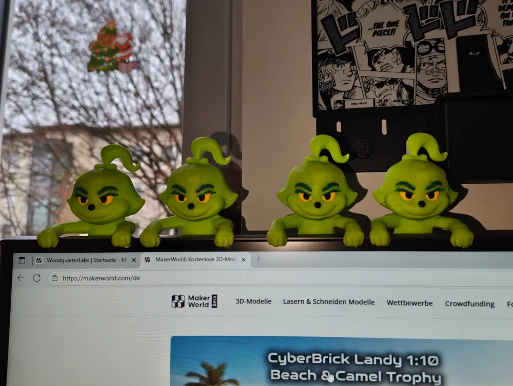 Monitor Grinch Girl - Free 3D Print Model - MakerWorld