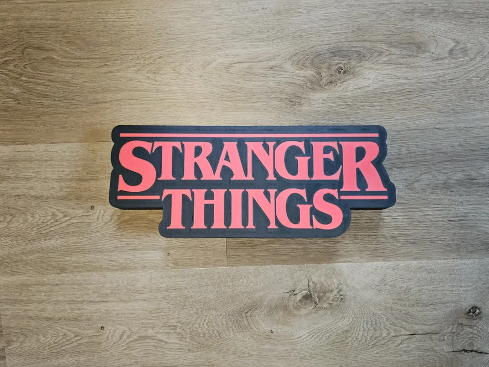 Letreiro Luminoso LED Stranger Things - Modelo gratuito para impressão ...