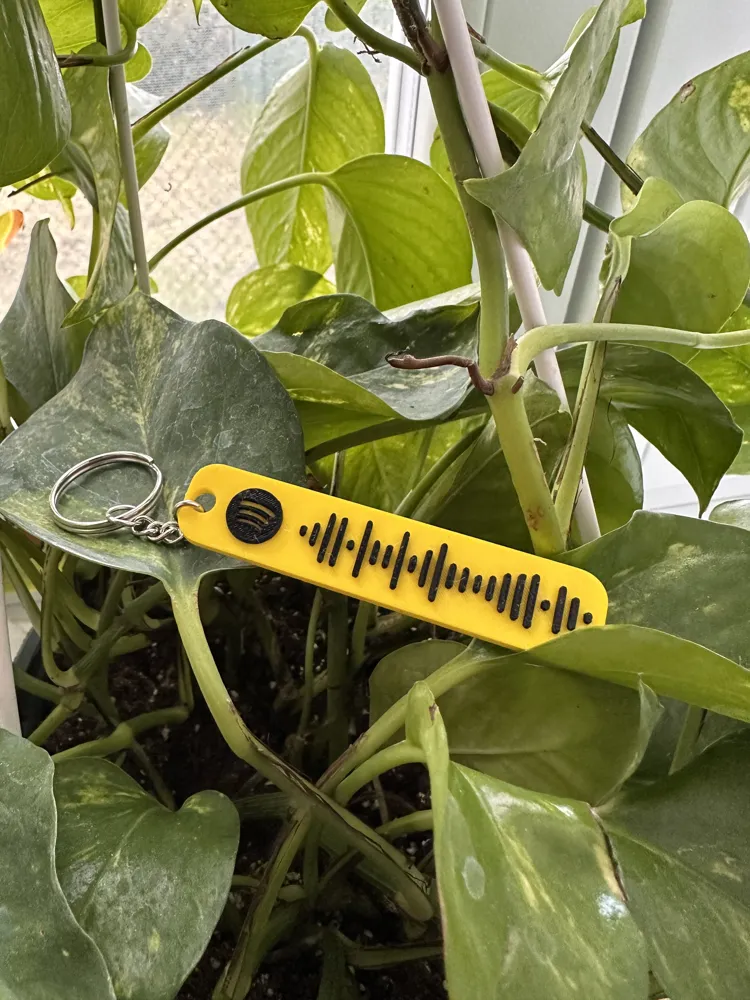 Cute Customizable Spotify Keychain by Stampabile MakerWorld: Download ...