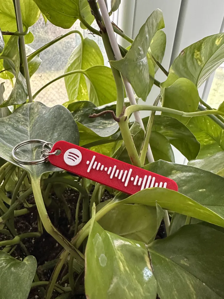 Cute Customizable Spotify Keychain by Stampabile MakerWorld: Download ...