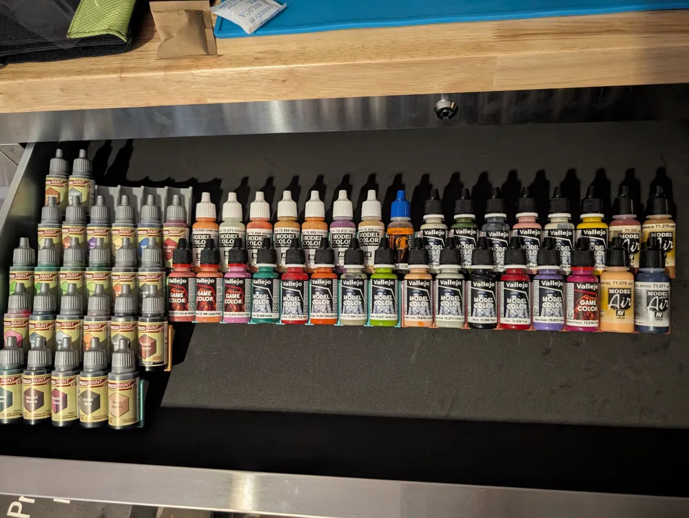 Modular Angled 17ml Paint Holder Rack for Drawers by user_3995061479 ...
