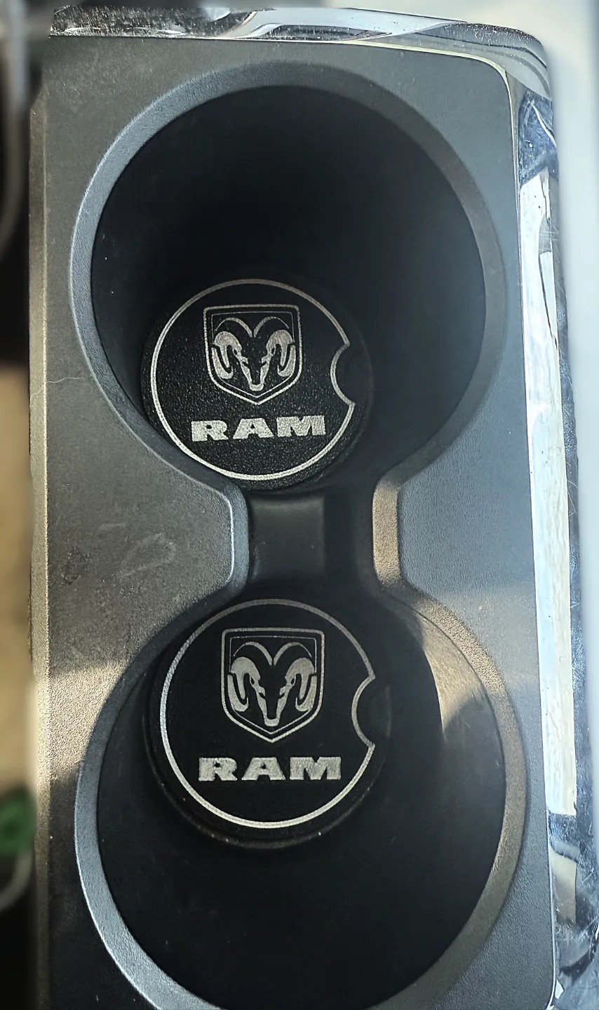 Dodge Ram Cup Holder Coaster set of 2 by CYBR3D MakerWorld: Download ...
