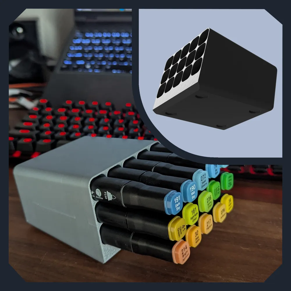 Marker stand by Mathijs van Wijk - MakerWorld