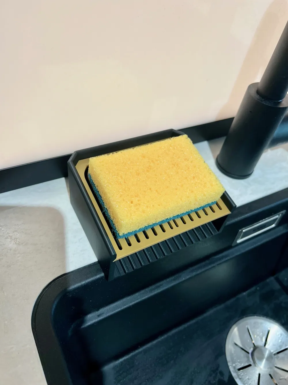 Practical sponge and soap holder for the kitchen - Free 3D Print Model ...