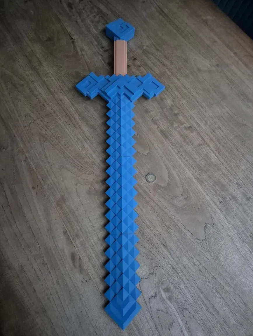 Minecraft Sword - Real Size from the Movie Remixed by Schafi MakerWorld ...