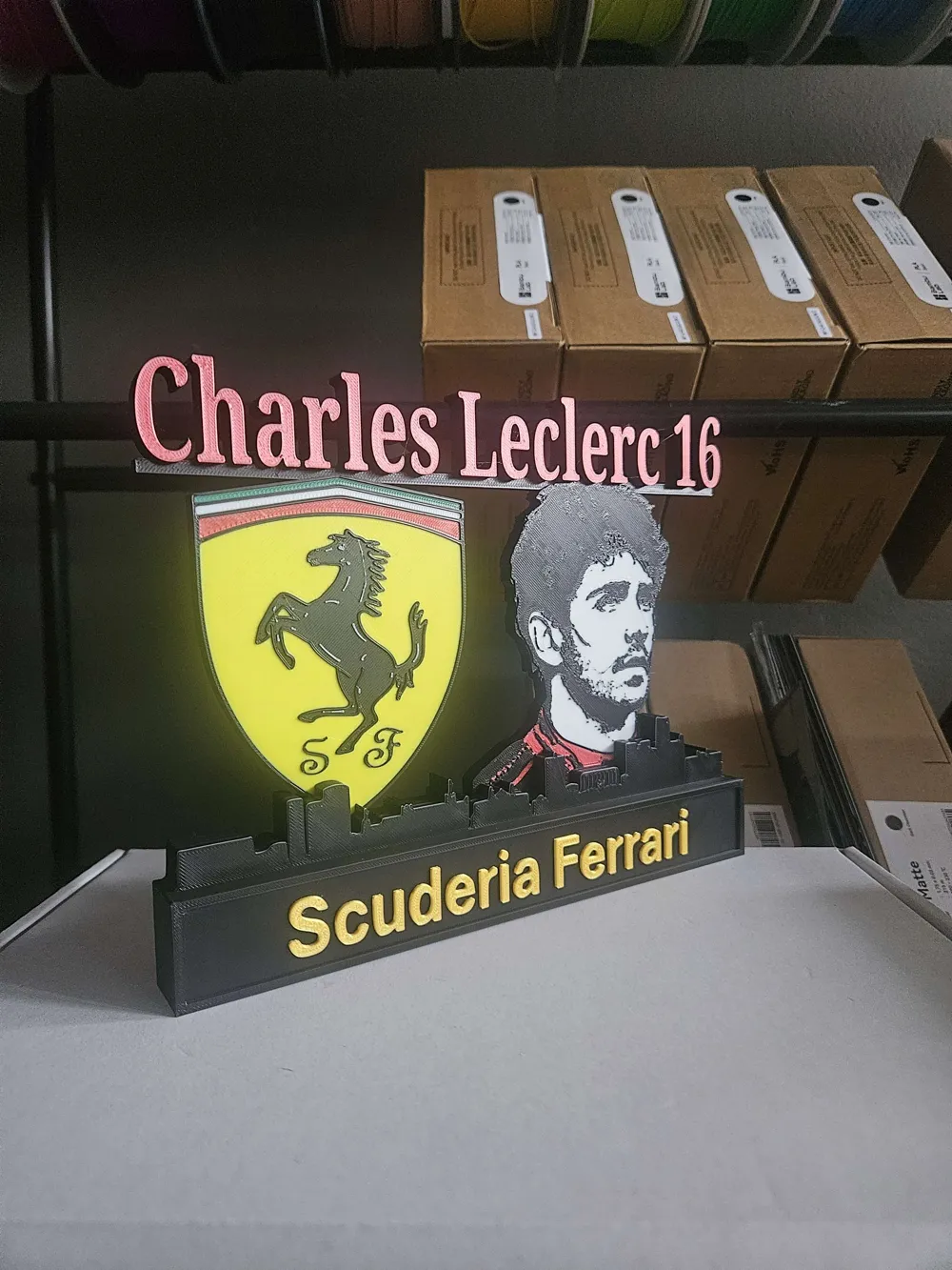 Charles Leclerc ferrari with skyline of Monaco by Jessie_3d_art ...