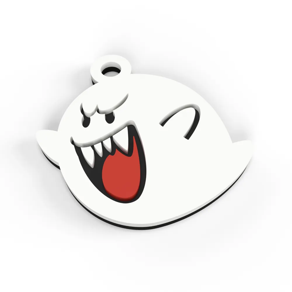 Mario Boo keychain by nicodeimos - MakerWorld
