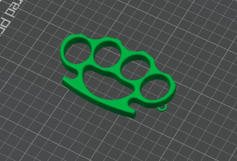 Defense Plastic Knuckle With Hole For Keychain Remixed by Pikamip ...