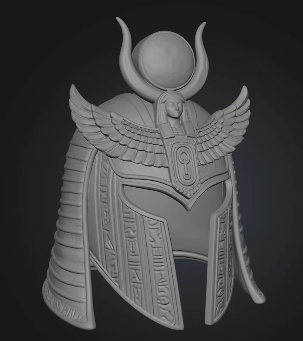 Egypt god Isis helmet (Bo katan style) - Free 3D Print Model - MakerWorld