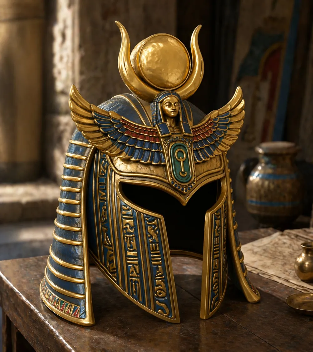 Egypt god Isis helmet (Bo katan style) - Free 3D Print Model - MakerWorld