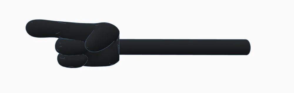 Textured Finger Pointer - Free 3D Print Model - MakerWorld