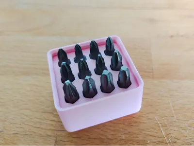 Gridfinity Hex Driver Bit Storage by bpace - MakerWorld