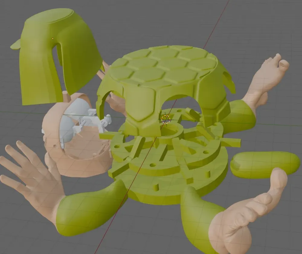 Hands up! Turtle Coasters, Full Files! Multi-color version, no AMS ...