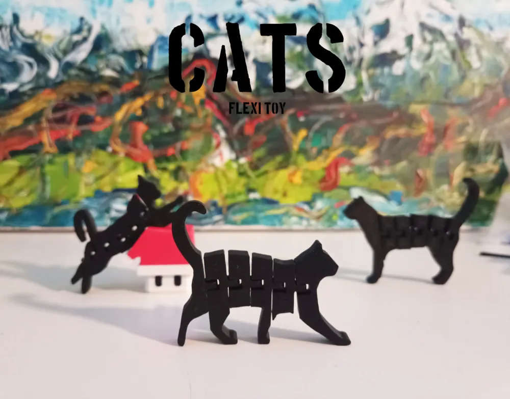 Flexi cats by Skyler - MakerWorld