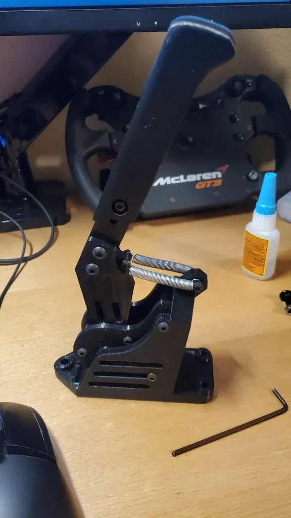 Sim Racing Handbrake, Adjustable by Hunting Salmon - MakerWorld