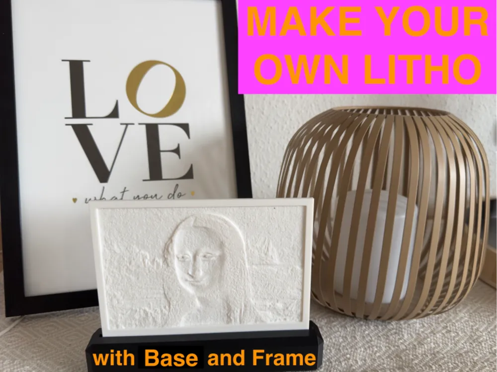 Make your own lithophane + frame & base - TUTORIAL by Mr.Chamfer ...