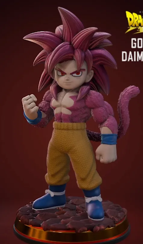 goku daima ssj4 - Free 3D Print Model - MakerWorld