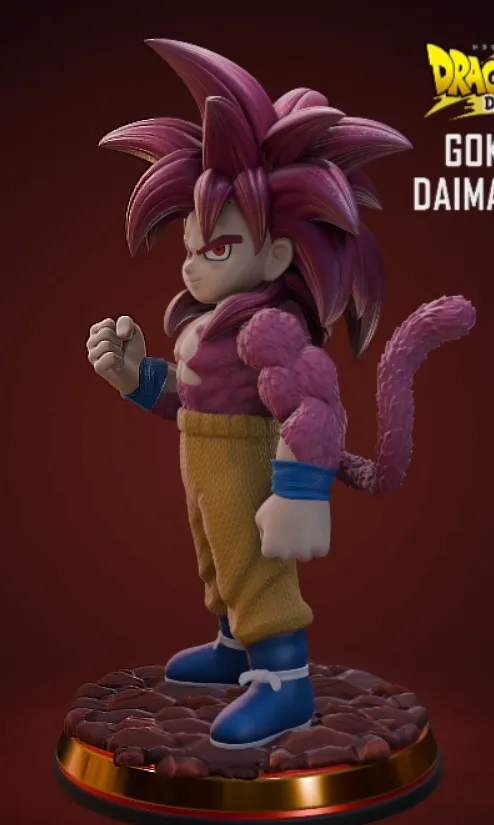 goku daima ssj4 - Free 3D Print Model - MakerWorld