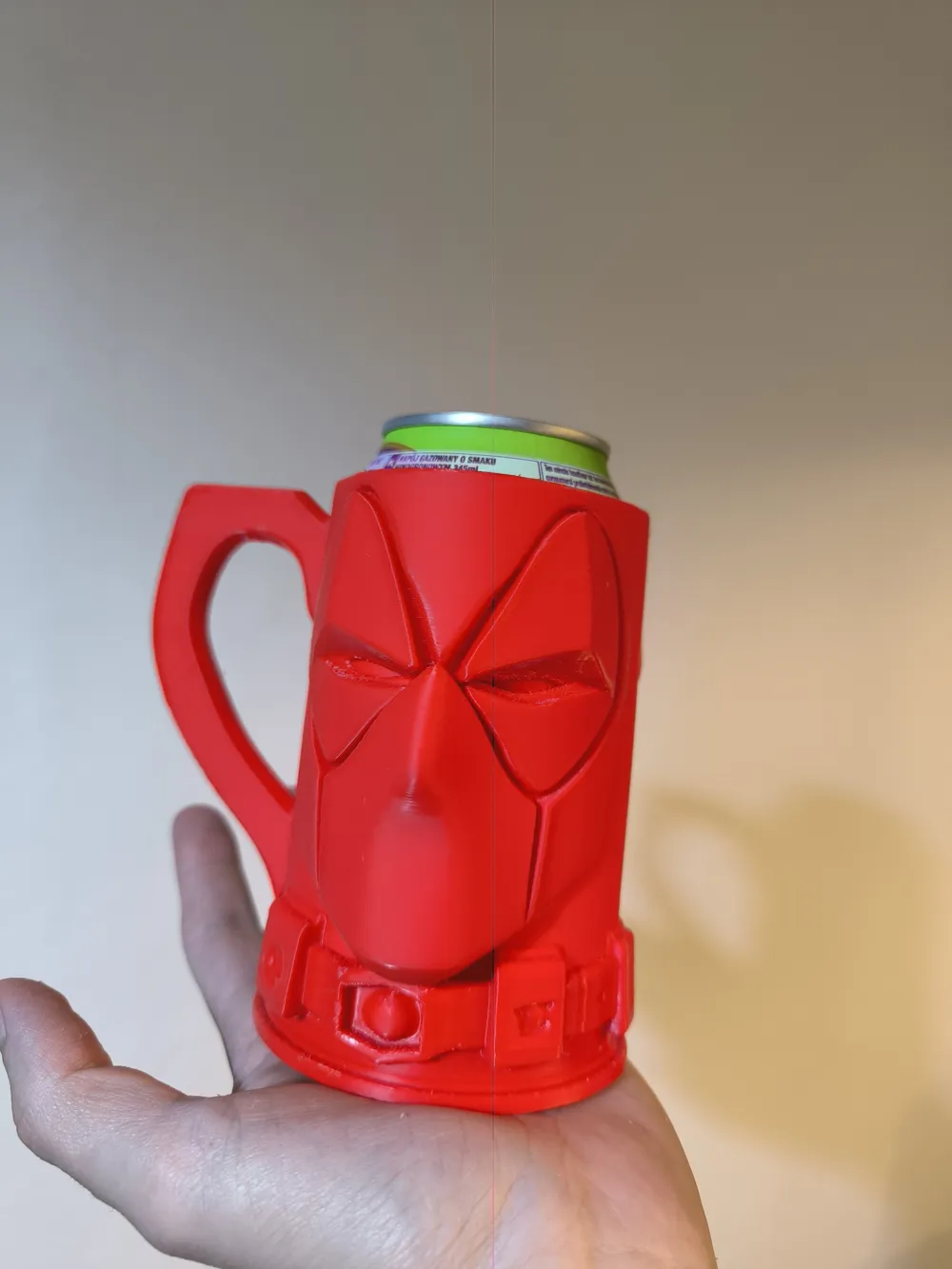 Deadpool Can Holder - 0,5L + 12oz - Beer Mug - Free 3D Print Model ...