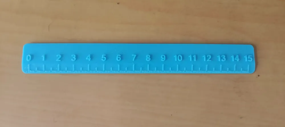 15cm ruler with the smallest graduation of 1mm. The graduations are ...