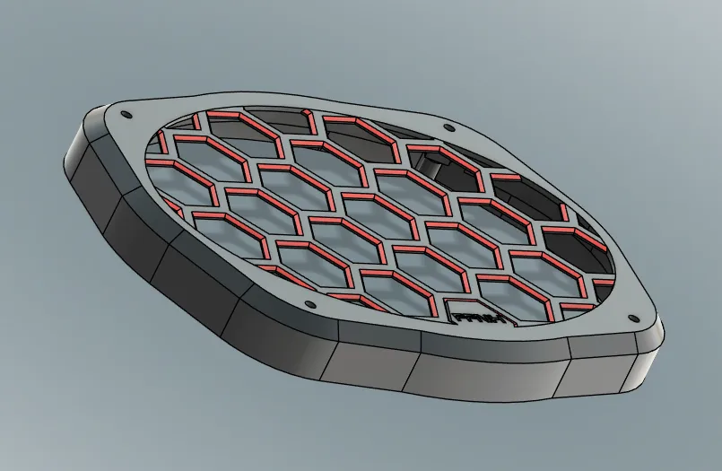 Speaker Grill That Fits Kicker ES-CS 6x9 & others by FilamentForgedNH ...