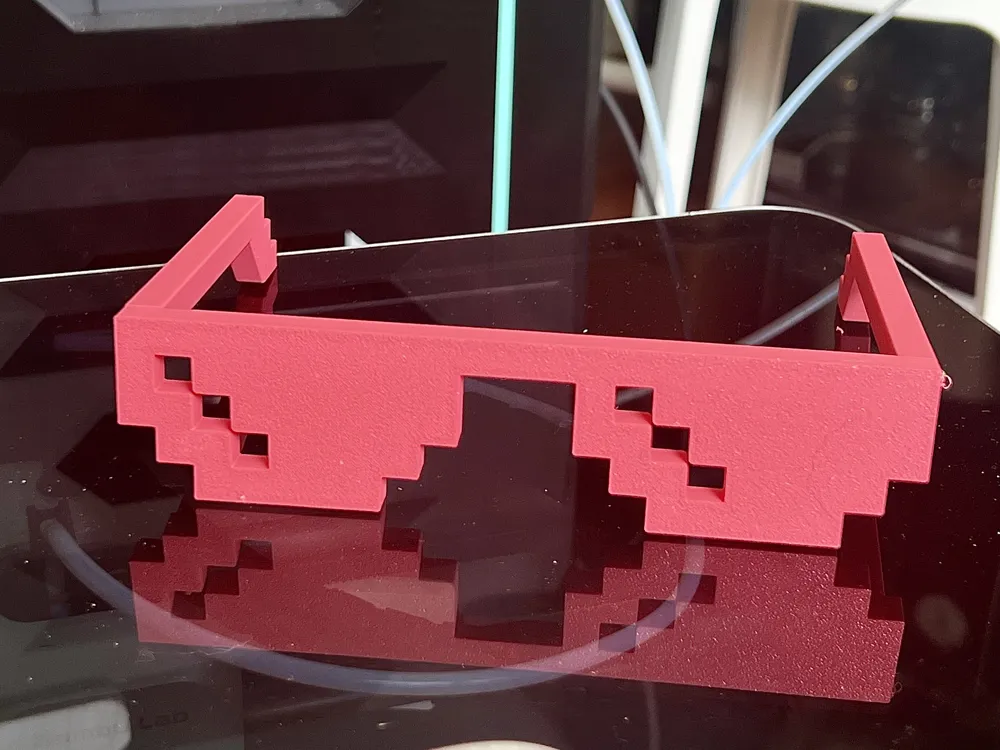 Minecraft Sunglasses [NO SUPPORT] - Free 3D Print Model - MakerWorld