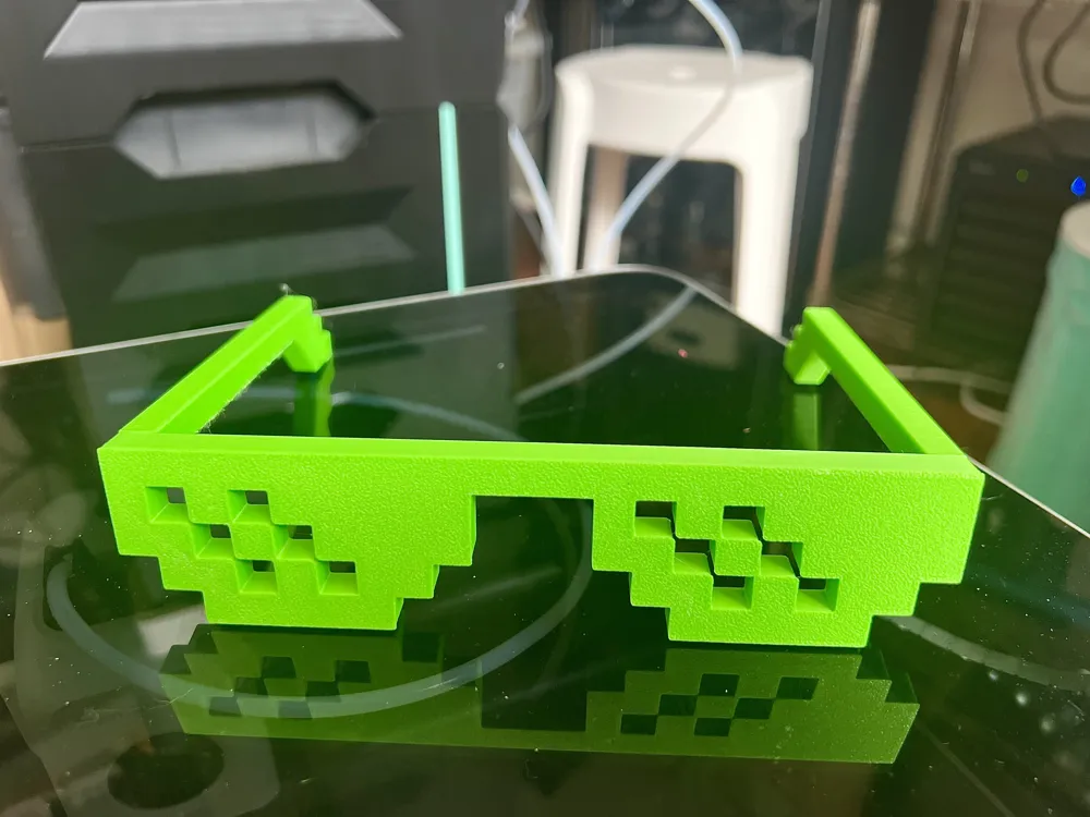 Minecraft Sunglasses [NO SUPPORT] - Free 3D Print Model - MakerWorld