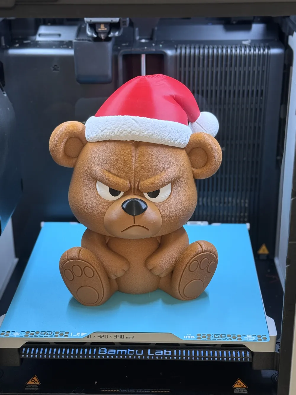Grumpy Christmas Bear - Free 3D Print Model - MakerWorld