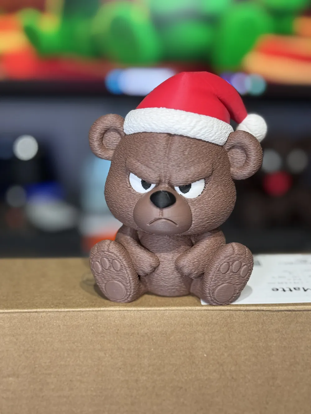 Grumpy Christmas Bear - Free 3D Print Model - MakerWorld