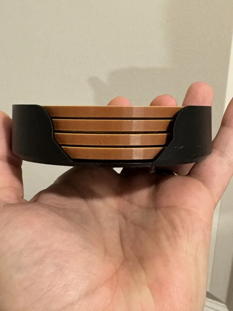 100mm Coaster Holder - Free 3D Print Model - MakerWorld