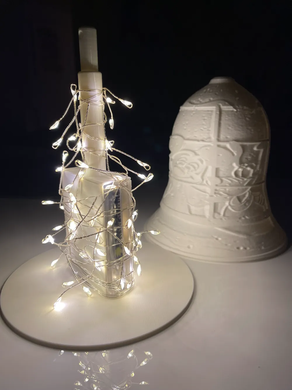 Christmas Lithophane-bell with Micky Mouse by PerNic - MakerWorld