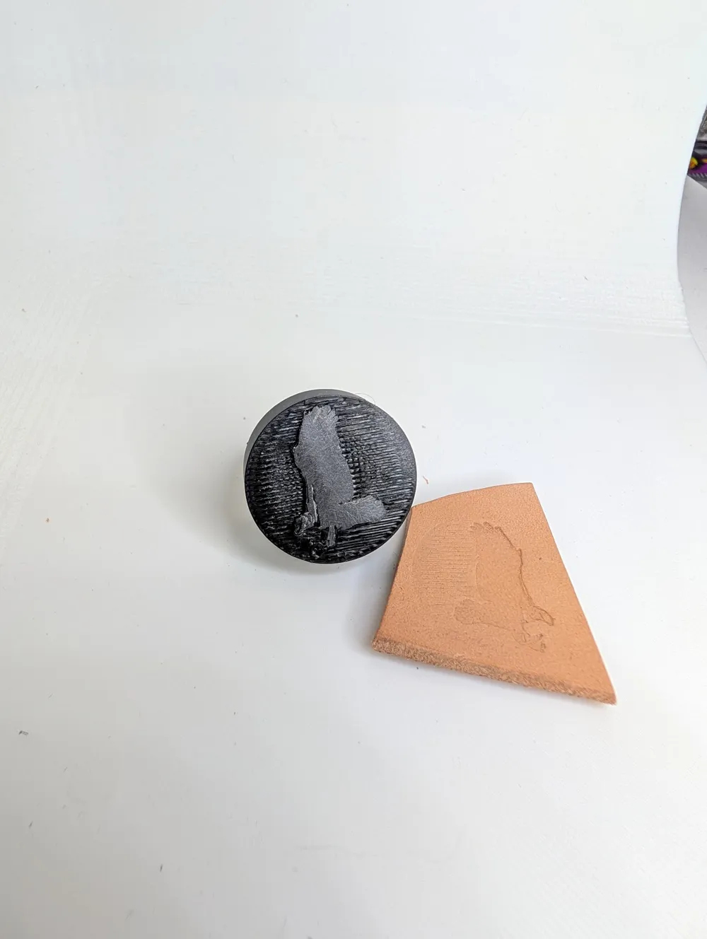 Hawk Leather Stamp - Free 3D Print Model - MakerWorld