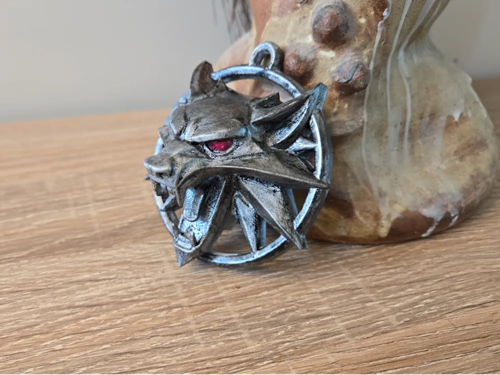 Witcher Wolf Medallion - Free 3D Print Model - MakerWorld