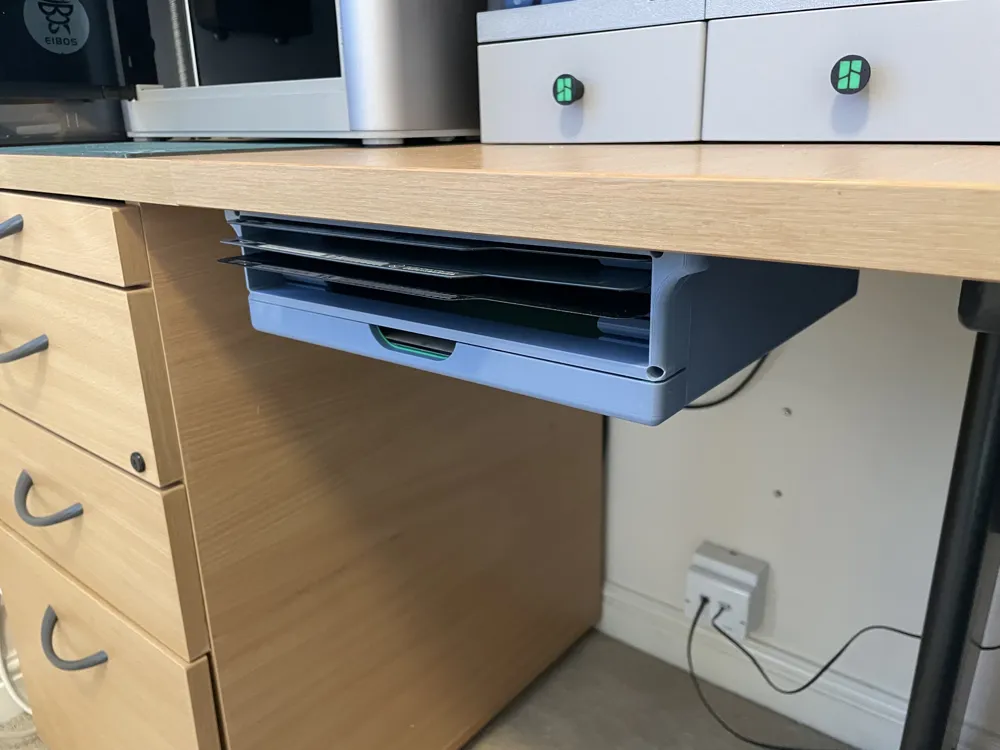 Bambu Build Plate storage - underdesk/shelf Remixed by Ov4l8alls ...