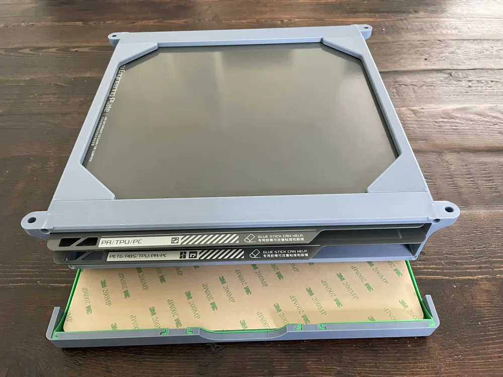 Bambu Build Plate storage - underdesk/shelf Remixed by Ov4l8alls ...