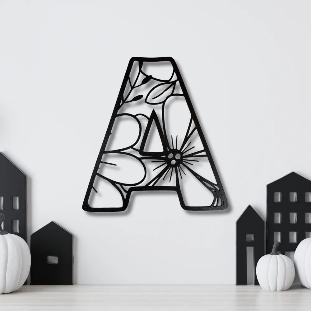 Alphabet flower wall decor (A-Z) by Berry - MakerWorld
