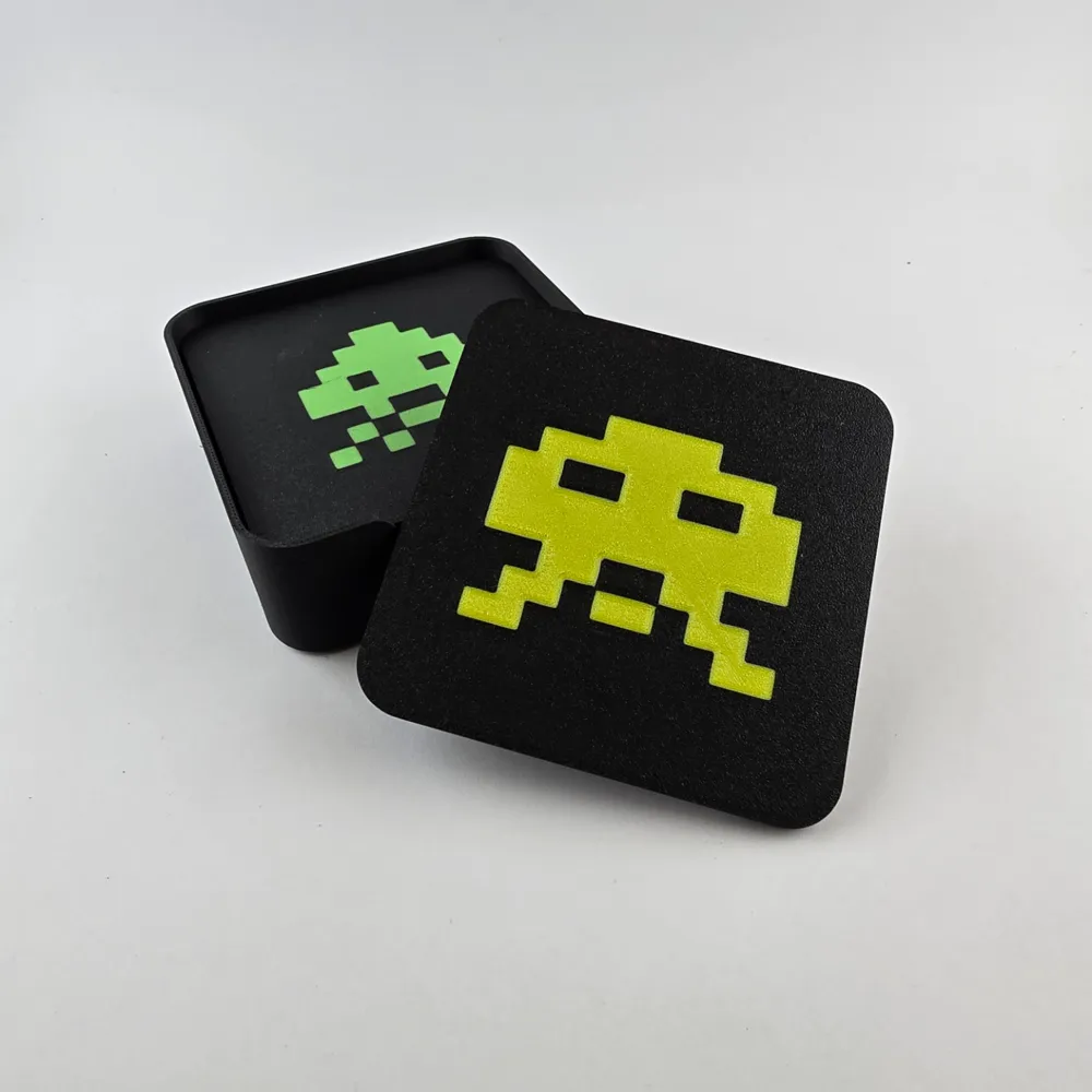 Space Invaders Coaster Set by Drewster - MakerWorld