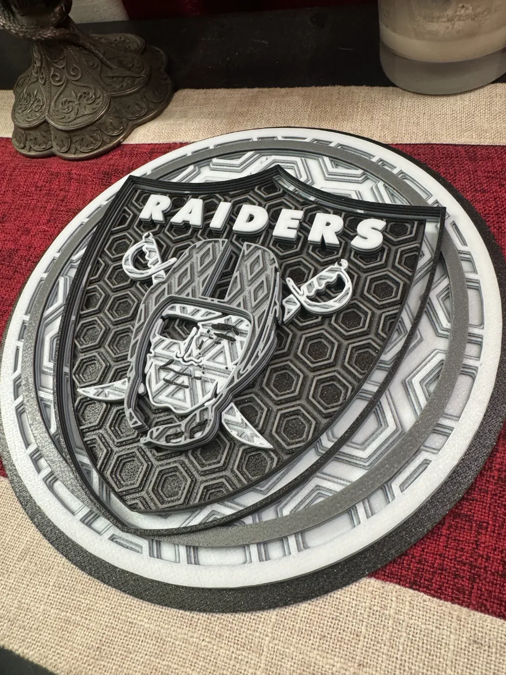 Las Vegas Raiders Dimensional Mosaic by Richie Rich Richie Rich ...