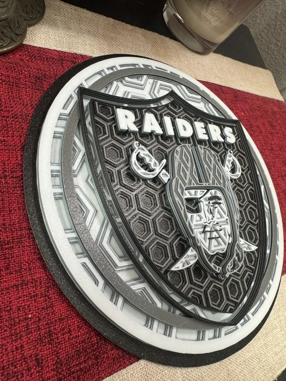 Las Vegas Raiders Dimensional Mosaic by Richie Rich Richie Rich MakerWorld: Download Free 3D Models