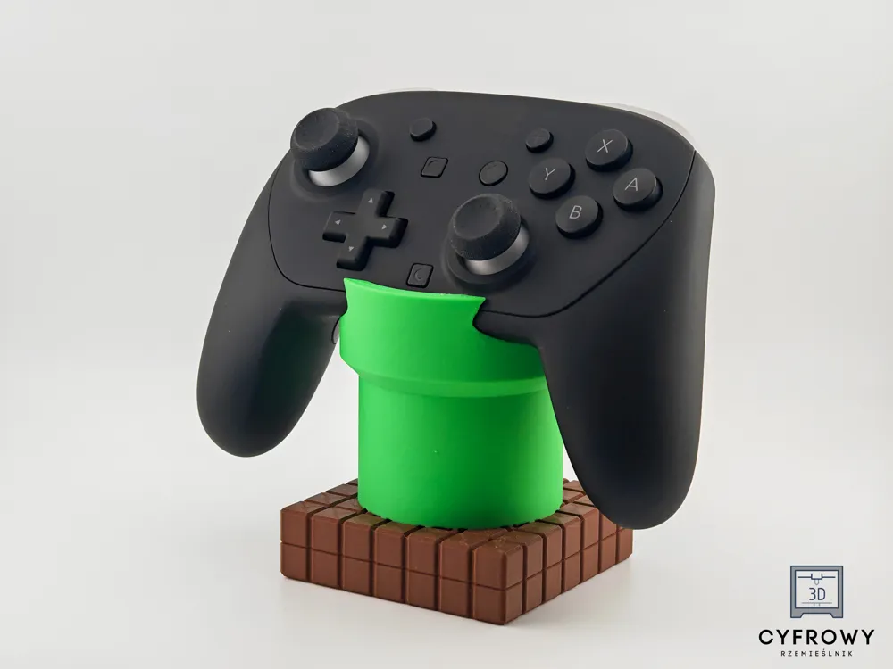 Nintendo Switch 2 Pro Controller Stand Mario Pipe by Cyfrowy Rzemieslnik MakerWorld: Download ...