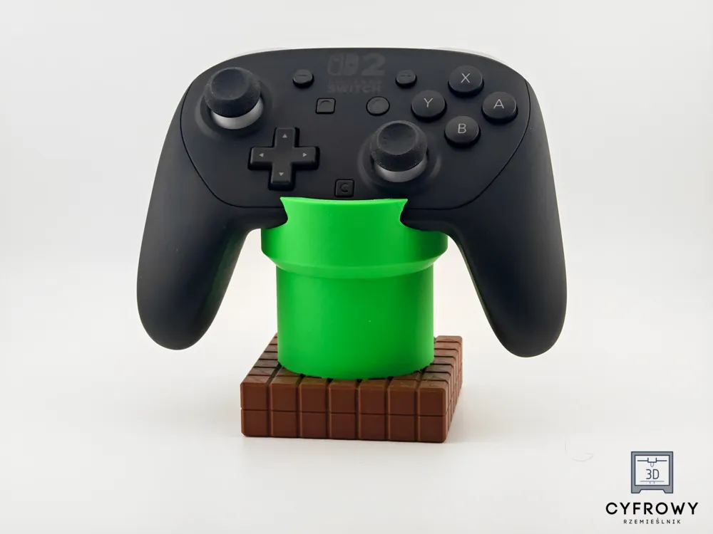 Nintendo Switch 2 Pro Controller Stand Mario Pipe by Cyfrowy Rzemieslnik MakerWorld: Download ...