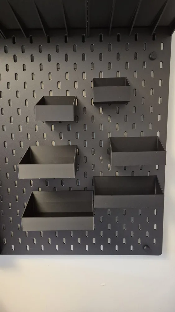 IKEA Skadis Angled Storage Bin – 6 Sizes - Free 3D Print Model - MakerWorld