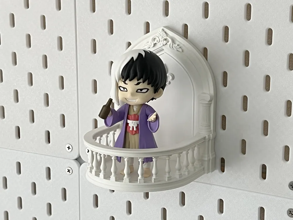 Soporte colgante de balcón de estilo europeo (compatible con orificios ...