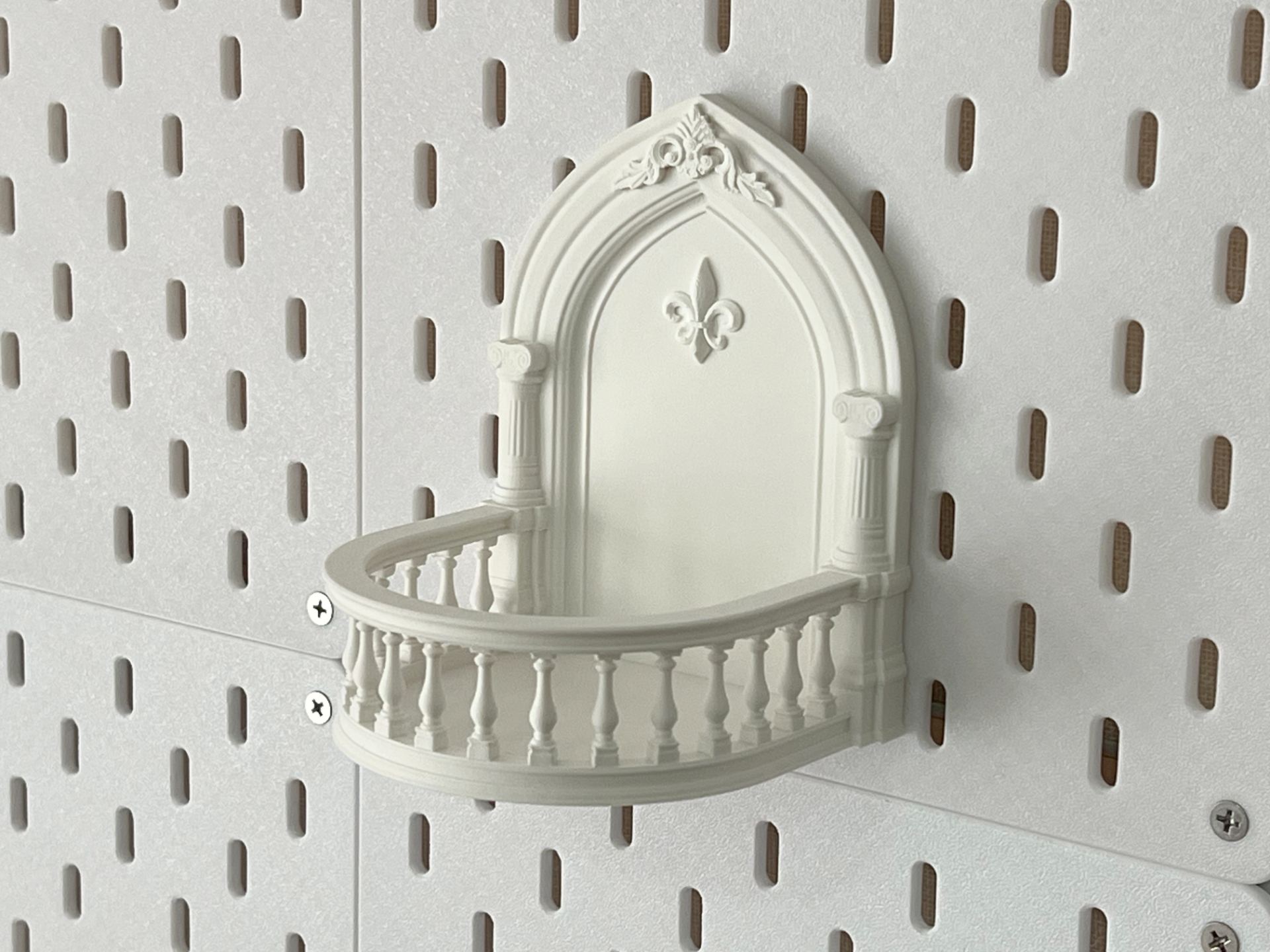 European-style Balcony Mount (Compatible with Round Holes and IKEA ...