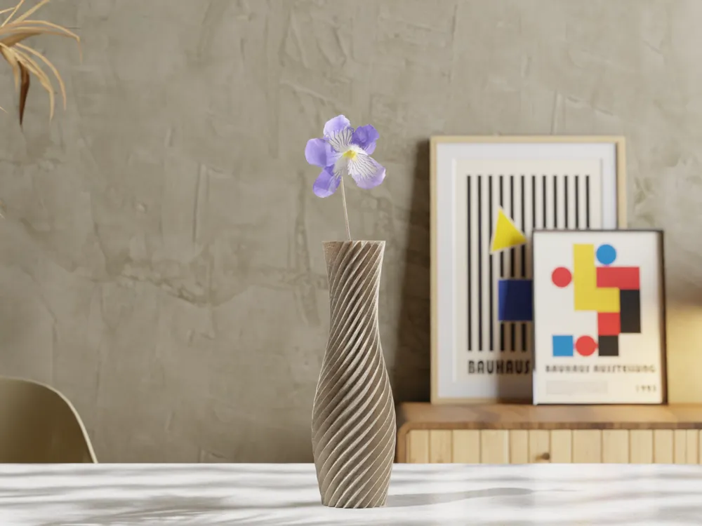 Helix Vase: A Dynamic Twist for Your Décor by Collecticraft - MakerWorld