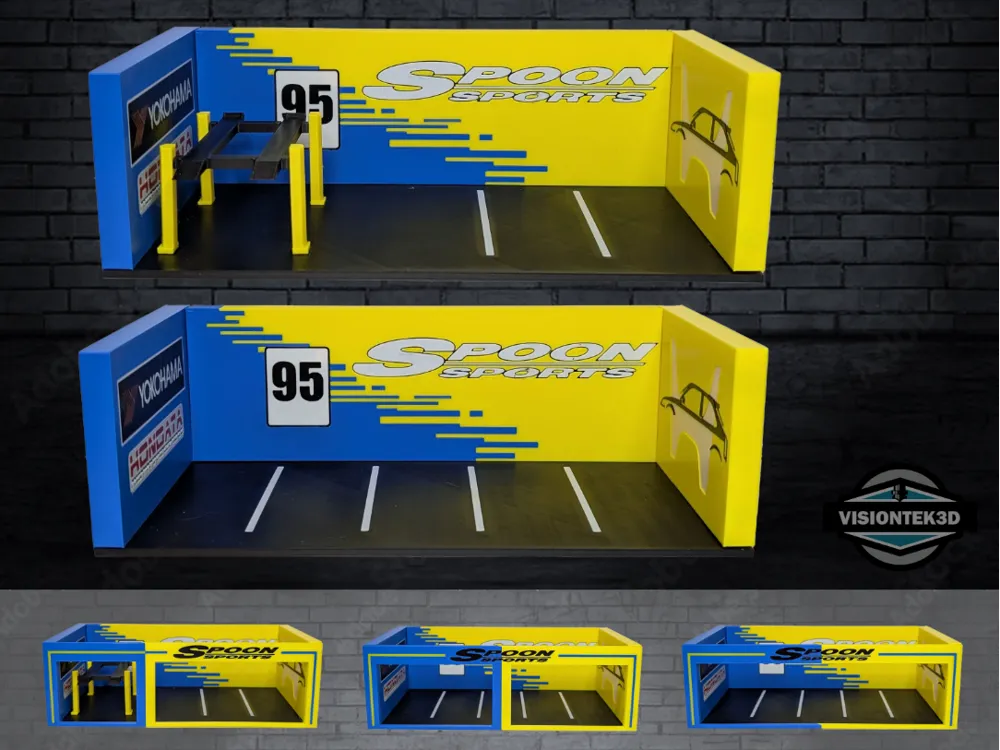 Spoon Sports 1:64 Garage Diorama by Kevin MakerWorld: Download Free 3D ...