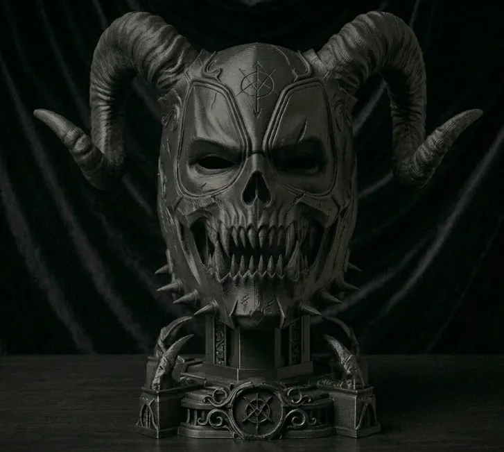 Deadpool Demon Helmet - Free 3D Print Model - MakerWorld