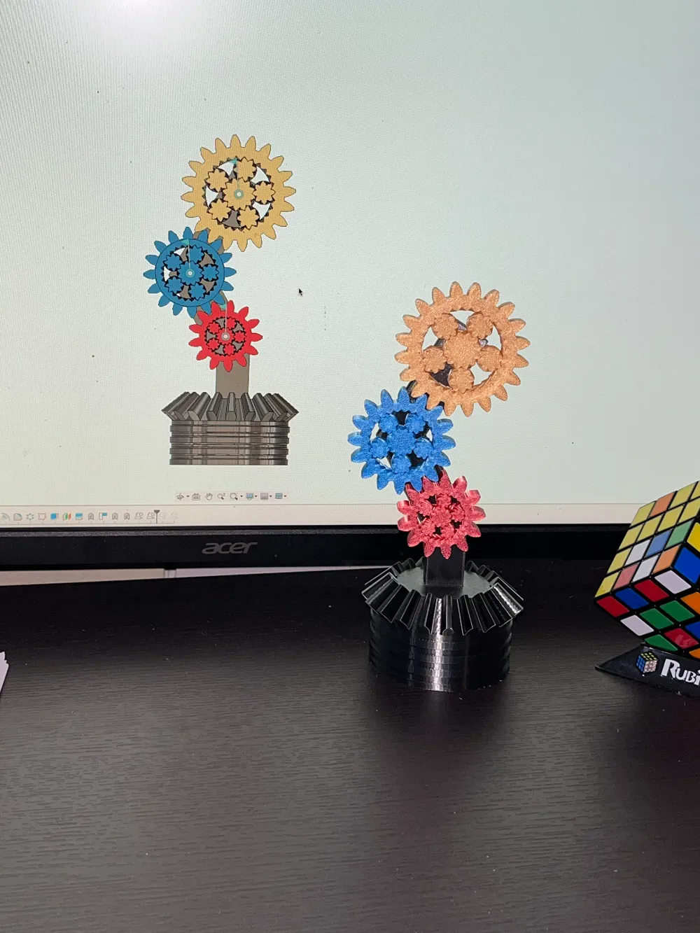 STEM / Robotics Fidget Spinner Trophy made with Planetary and Spur ...