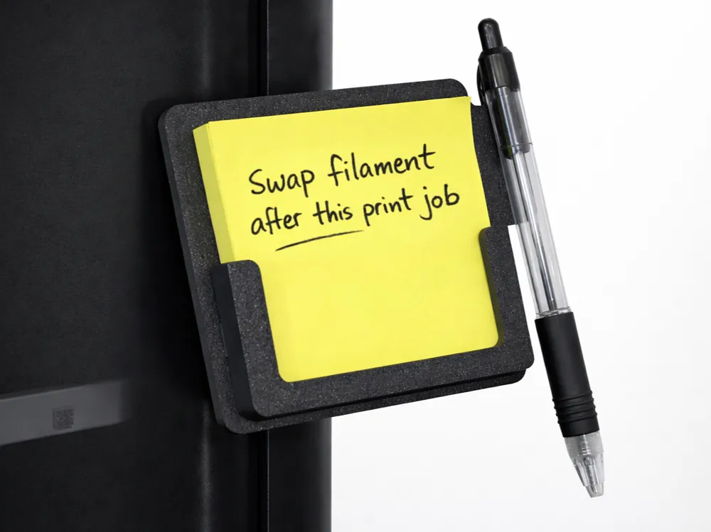 P1S Door Handle with Post It Note & Pen Holder - Free 3D Print Model ...