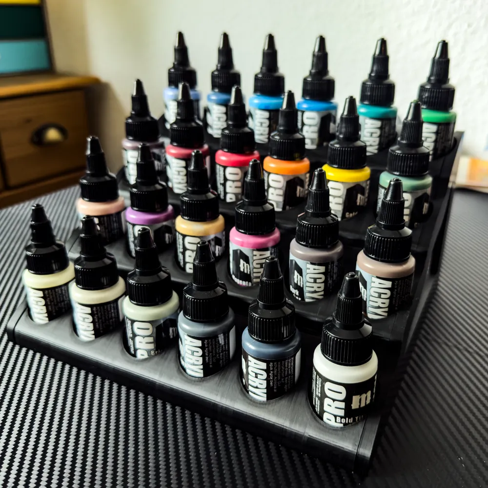 Pro Acryl Paint Rack (24 bottles) by Maddings MakerWorld: Download Free ...